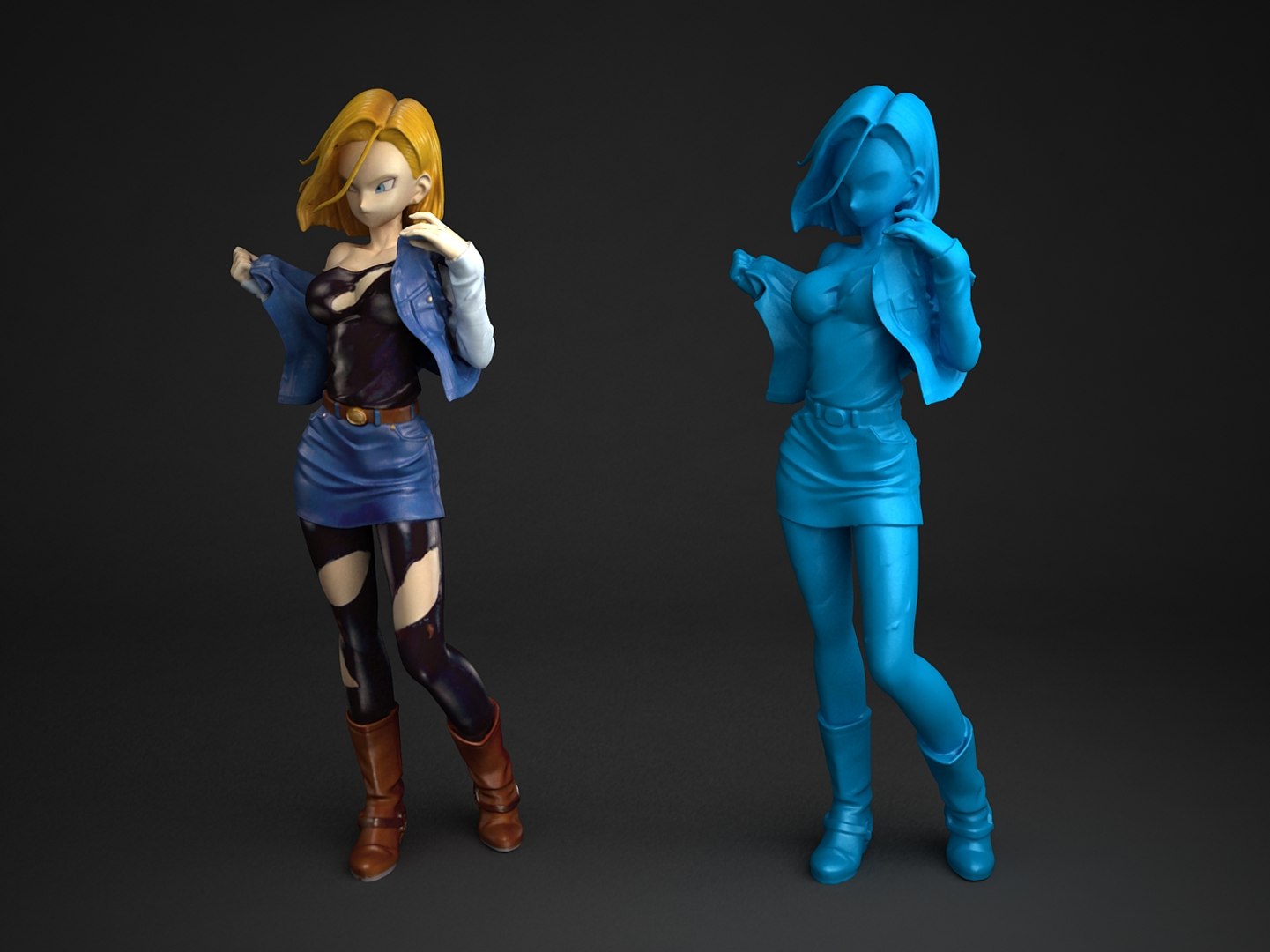 Android no18 3D - TurboSquid 1320442