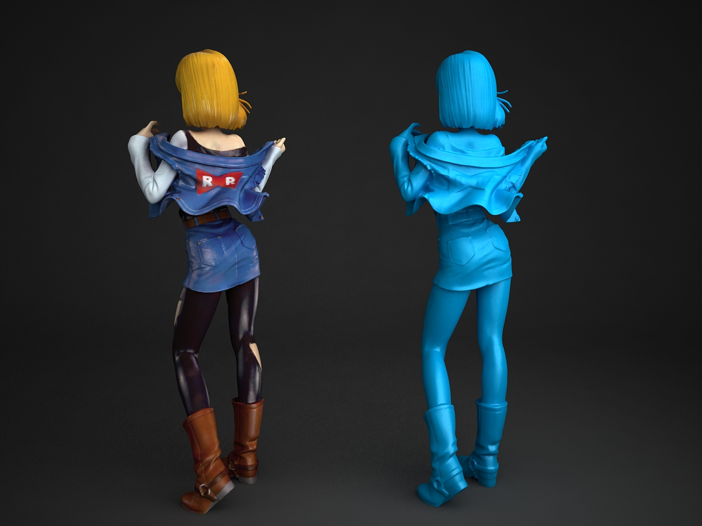 3D модель Android №18 - TurboSquid 1320442