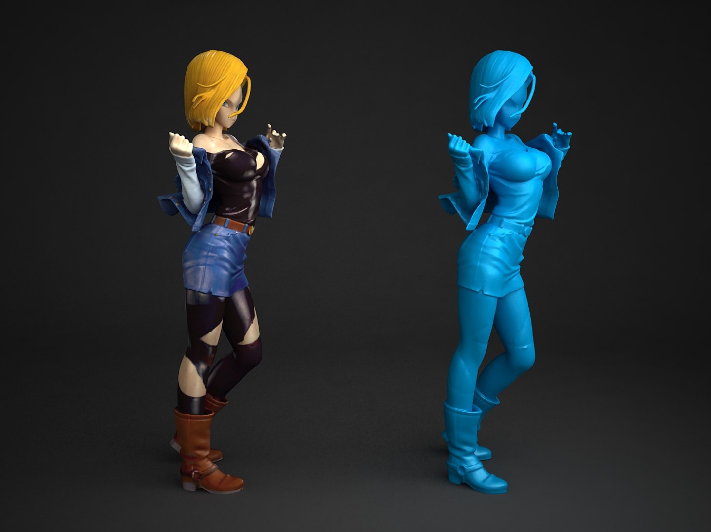 Android no18 3D - TurboSquid 1320442