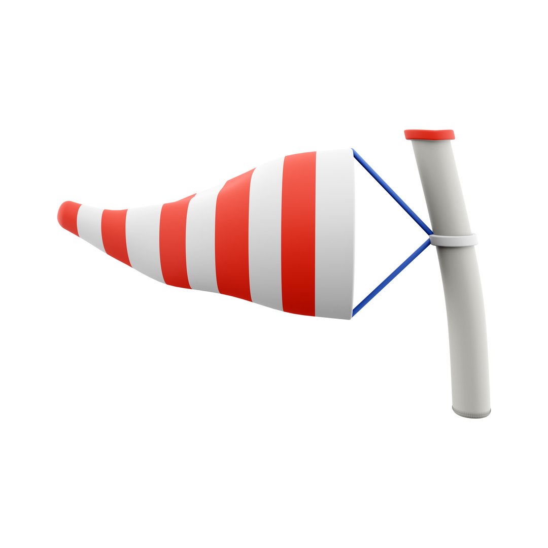 3D 3d Windsock Icon - TurboSquid 2045401