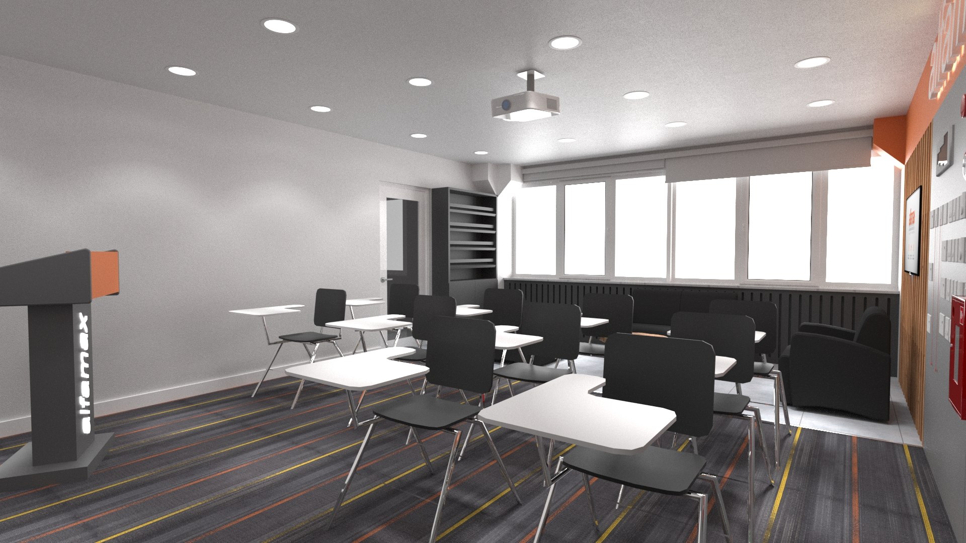 3D EDUCATION OFFICE - CLASSROOM Model - TurboSquid 1901258