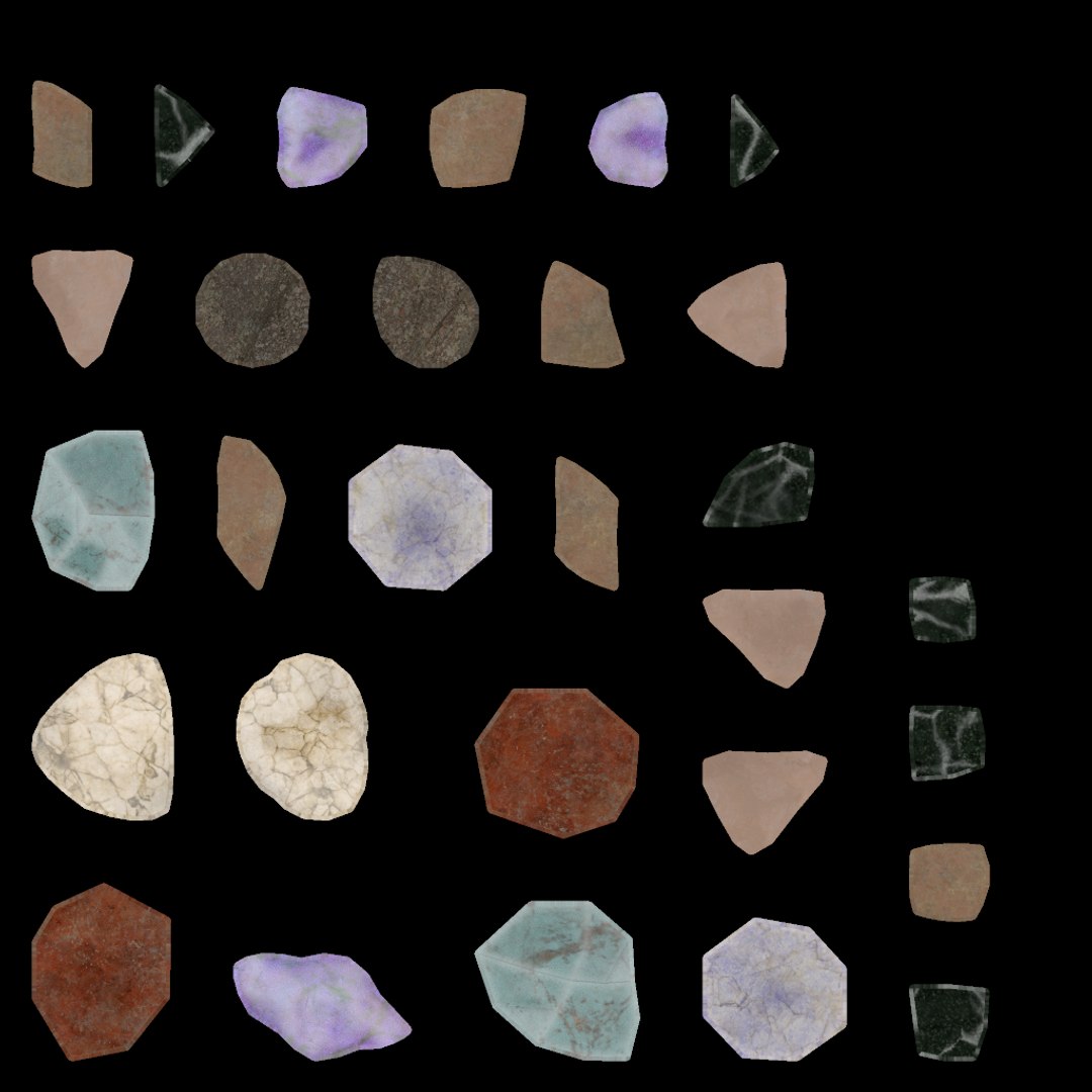 Free 3D Collection of decorative stones Unity Package model ...