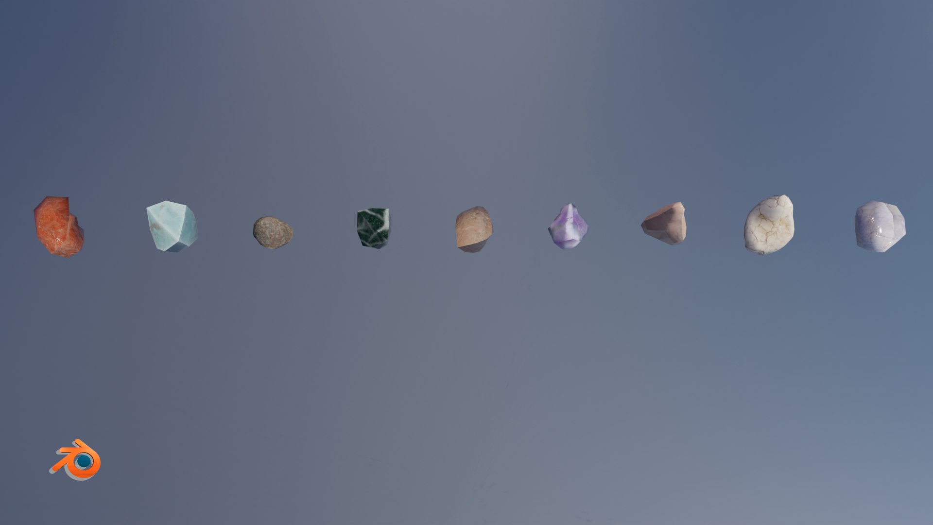 Free 3D Collection of decorative stones Unity Package model ...