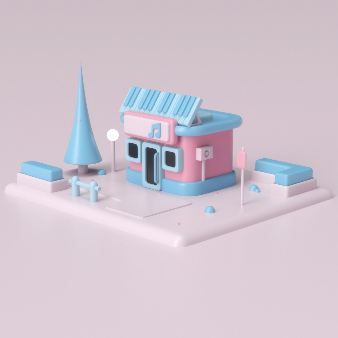 3D Model Music Store 02 - TurboSquid 1761241