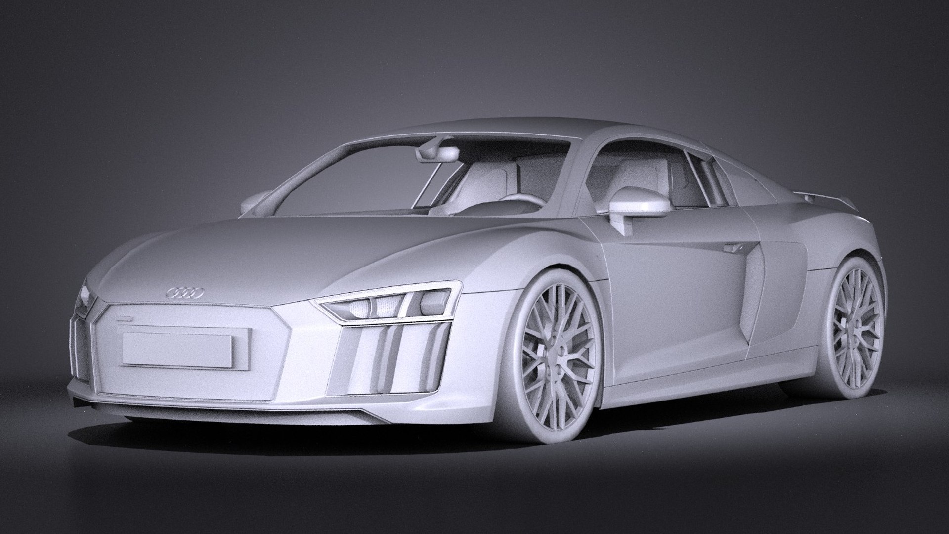 3d Model 2016 Audi R8