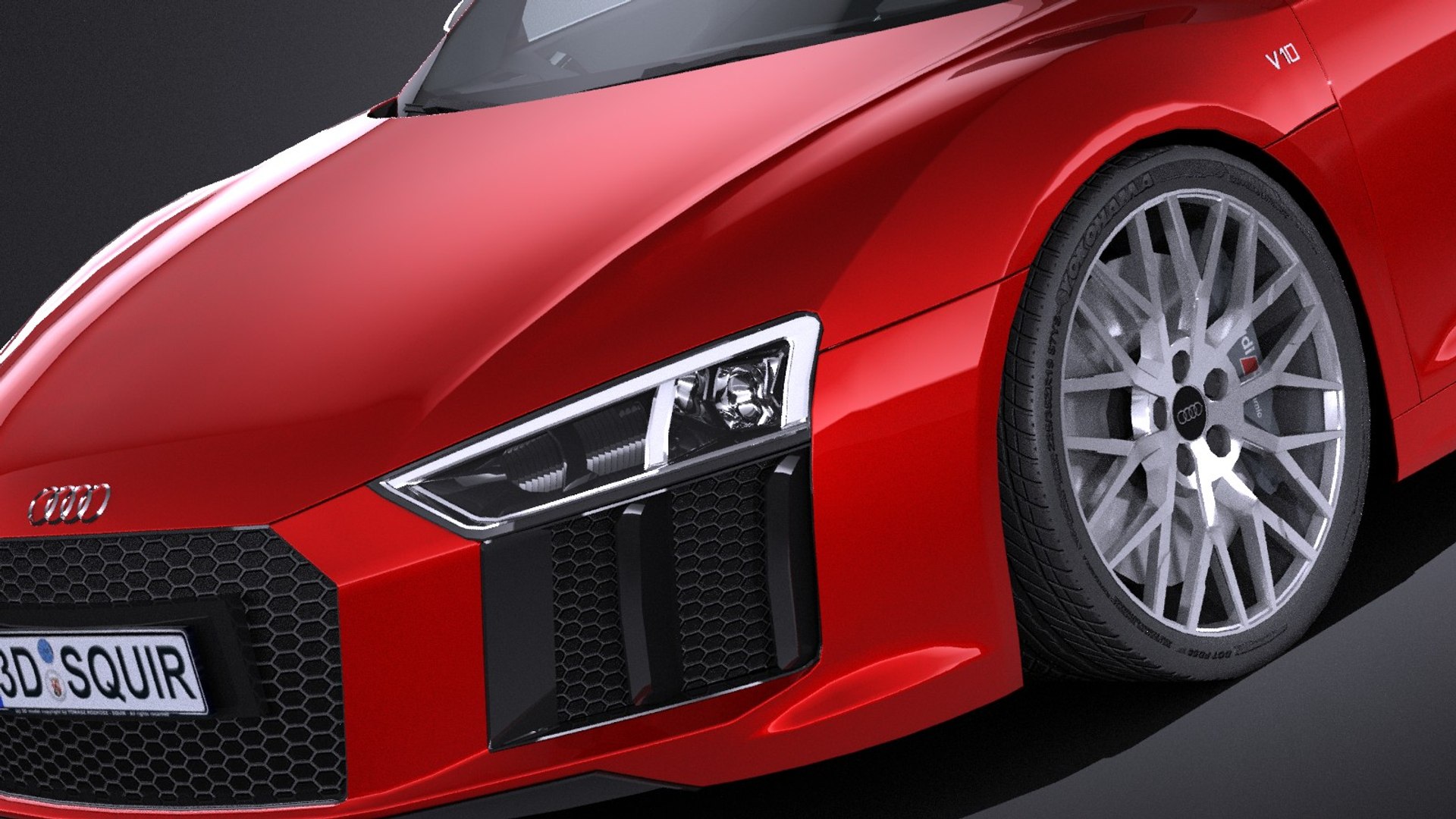 3d Model 2016 Audi R8