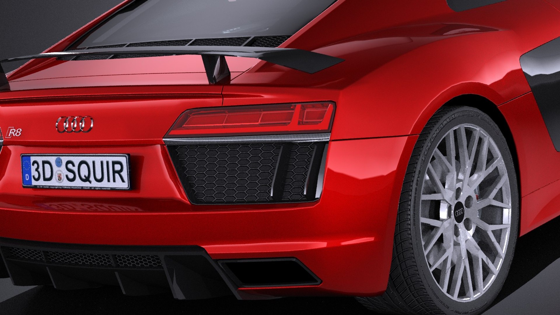 3d Model 2016 Audi R8