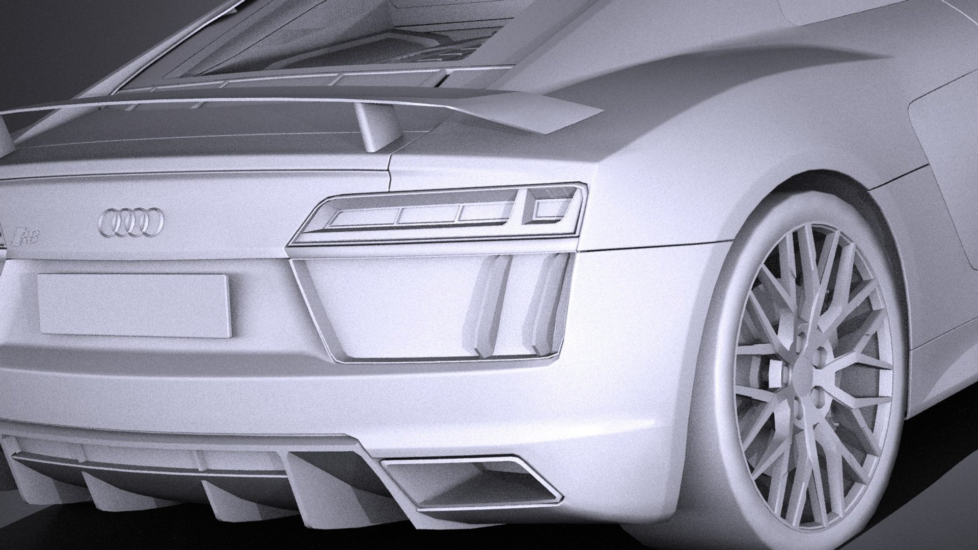 3d Model 2016 Audi R8