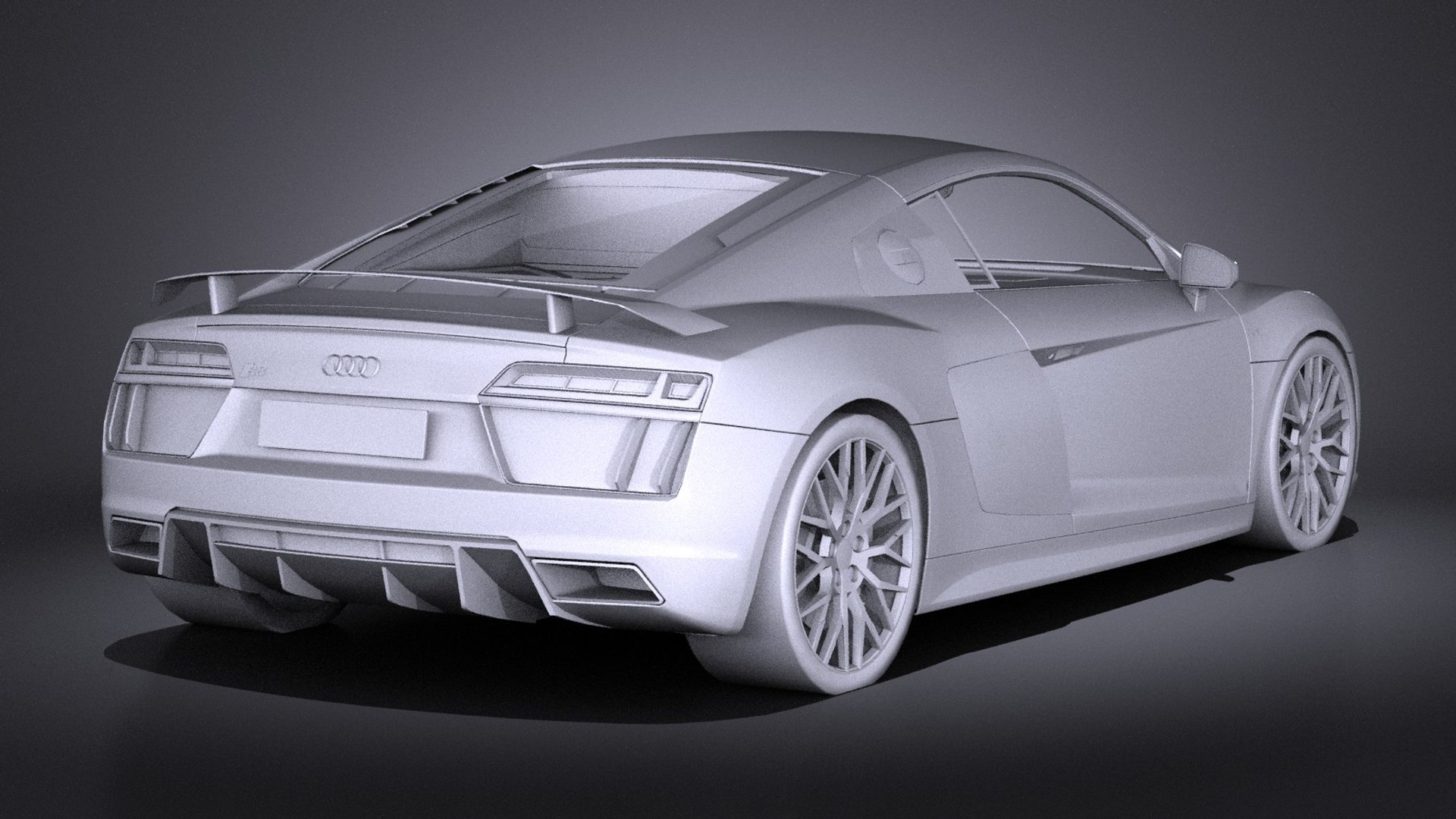 3d Model 2016 Audi R8