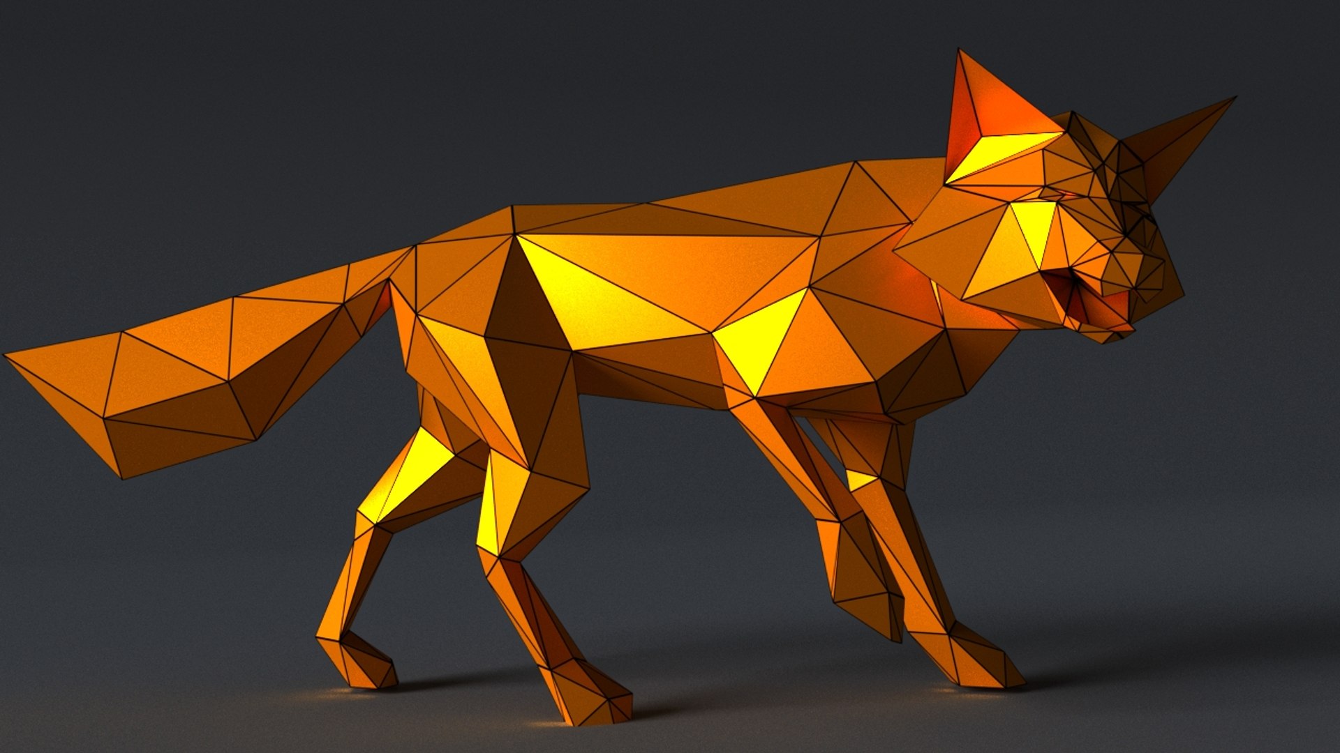 3D Fox Sculptures Model - TurboSquid 1408497