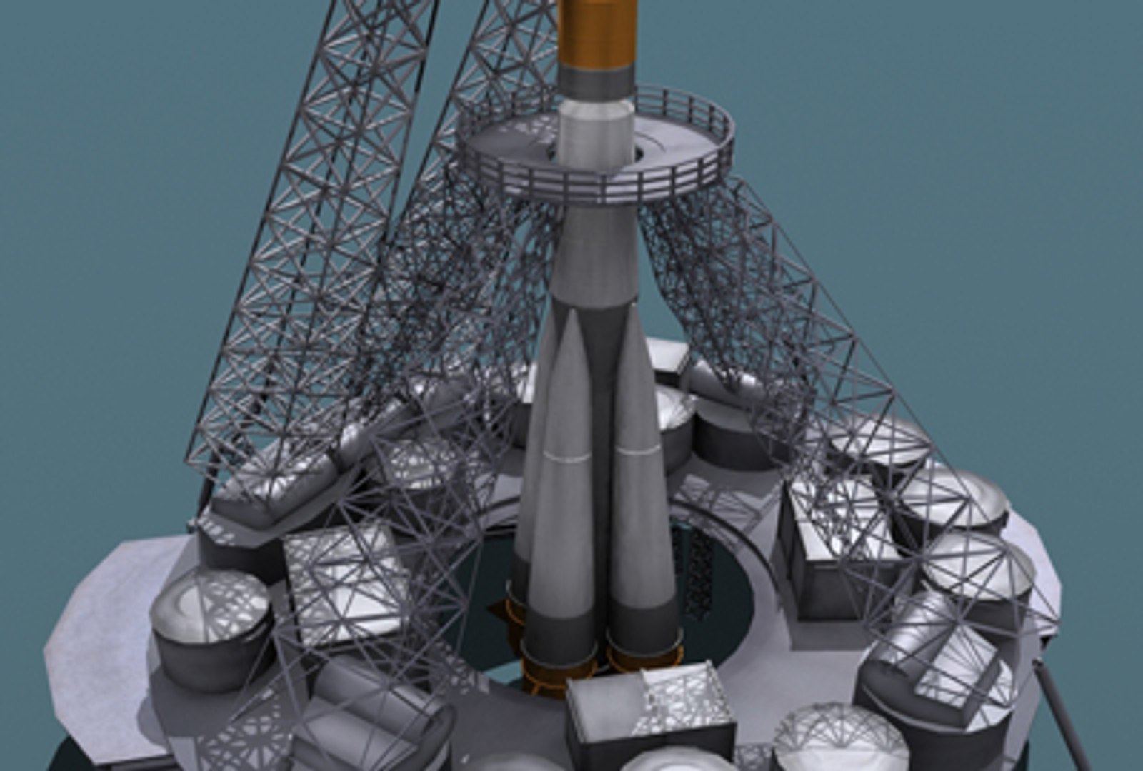 3d max launchpad rocket