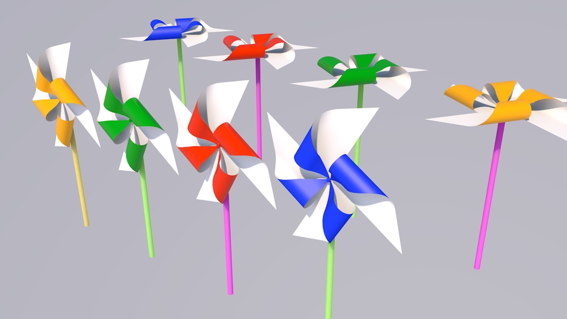 Pinwheel 3d Model