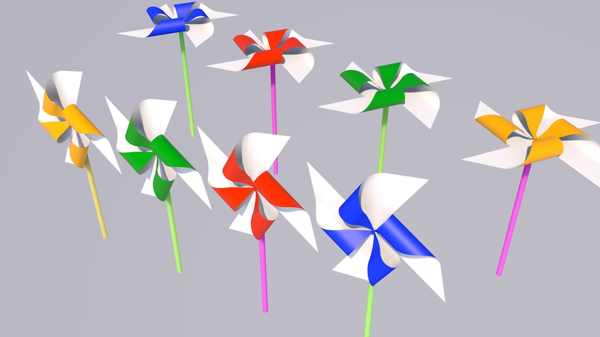 Pinwheel 3d Model