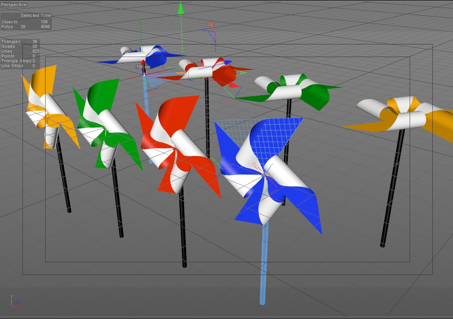 Pinwheel 3d Model
