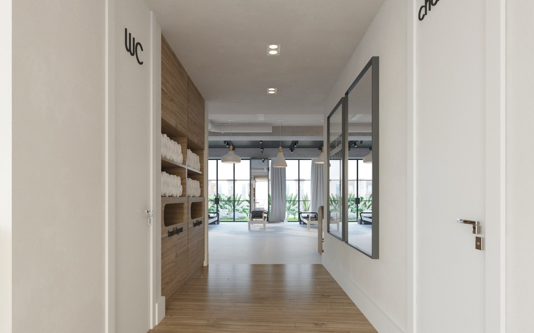 3D Modern Pilates Reformer Studio Interior - TurboSquid 2145189