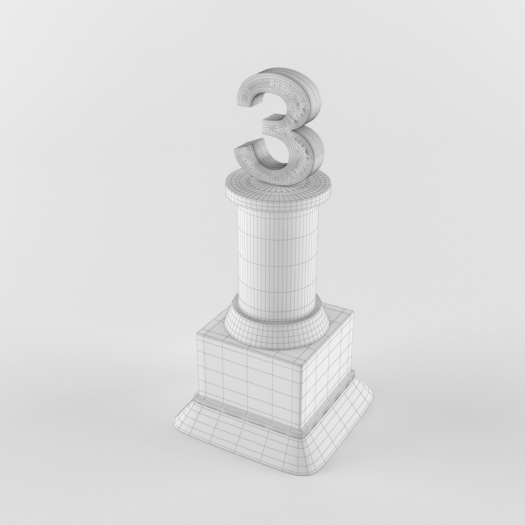 trophy 3d model