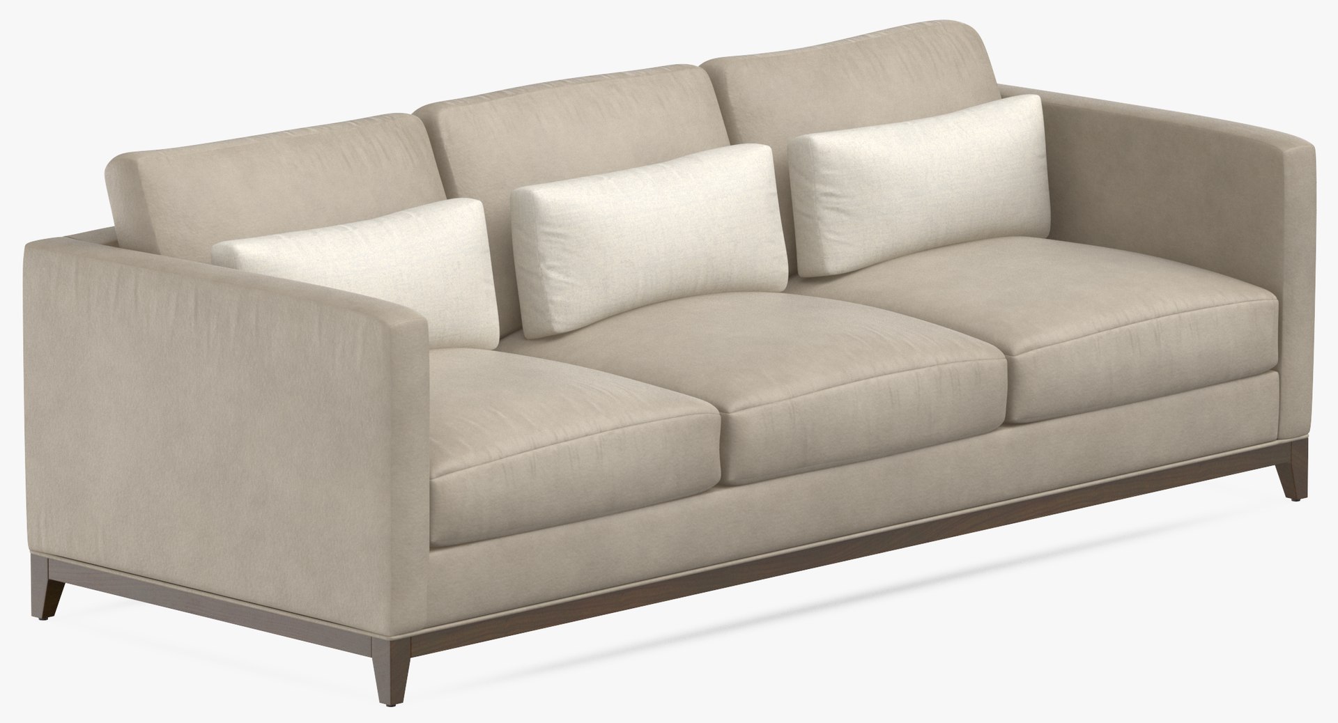 3D Model Contemporary 3 Seater Sofa - TurboSquid 1259542