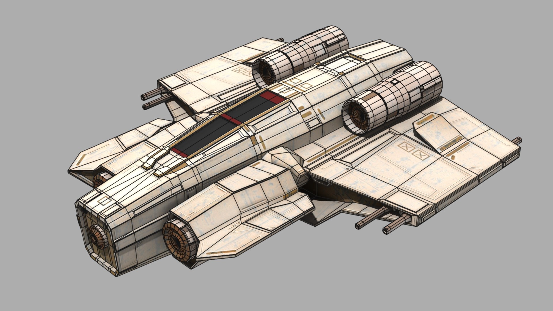 Deep Space Fighter Model - TurboSquid 2332010