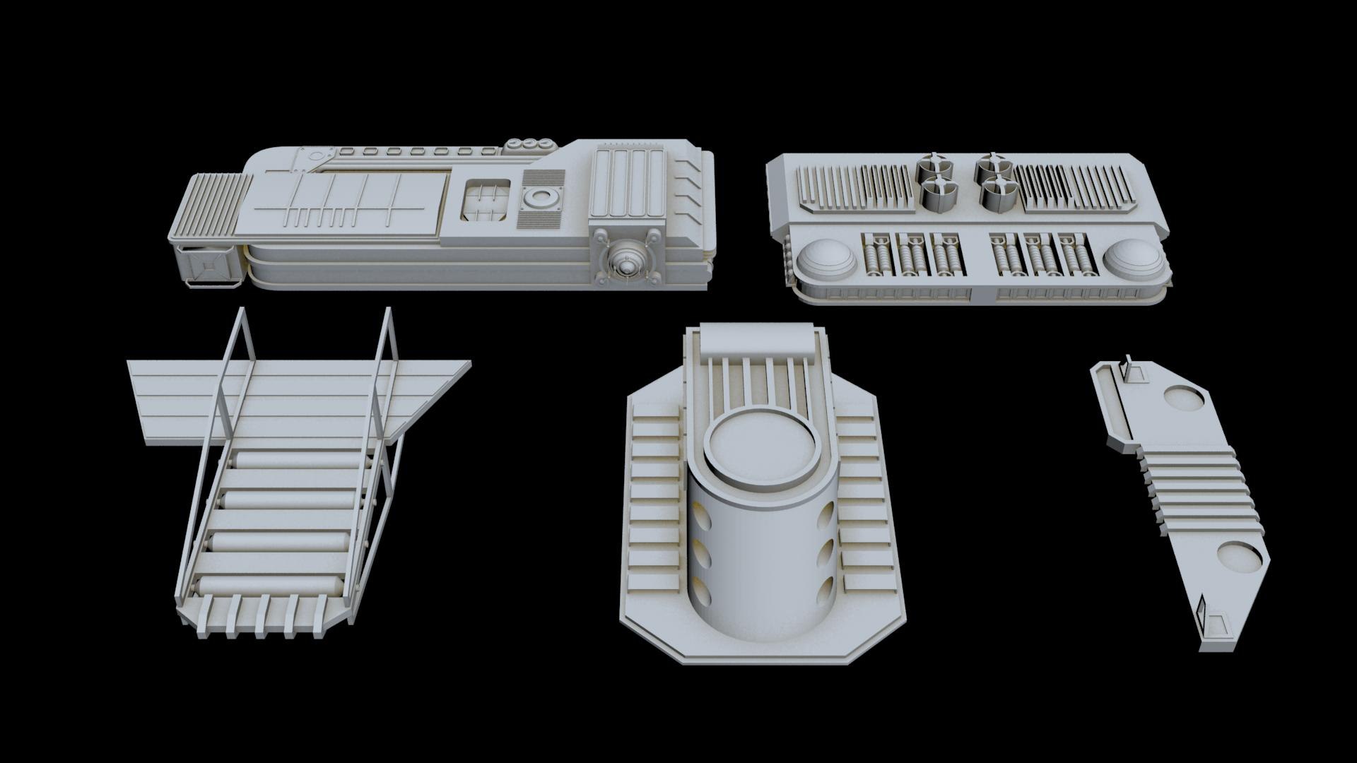 3D starship greeble 1 - TurboSquid 1201299