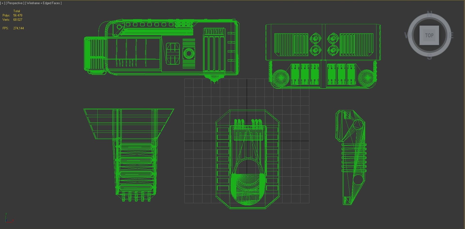 3D starship greeble 1 - TurboSquid 1201299