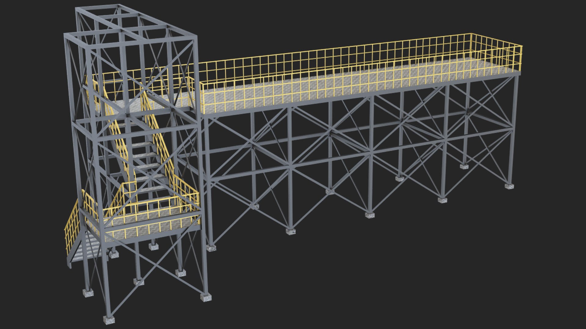Industrial Platform 1 3D - TurboSquid 1541419