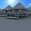 3d model island beach resort