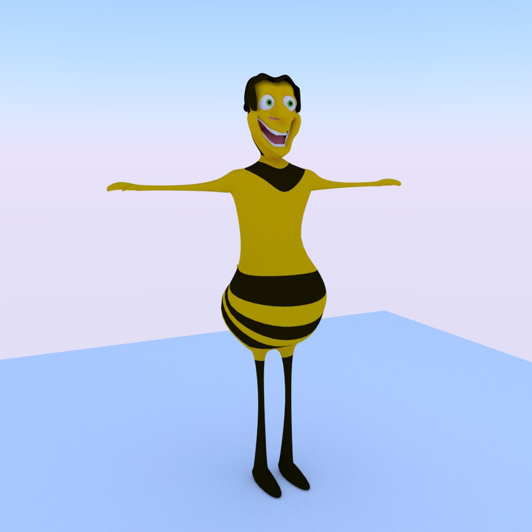 3d Cartoon Bee Rig