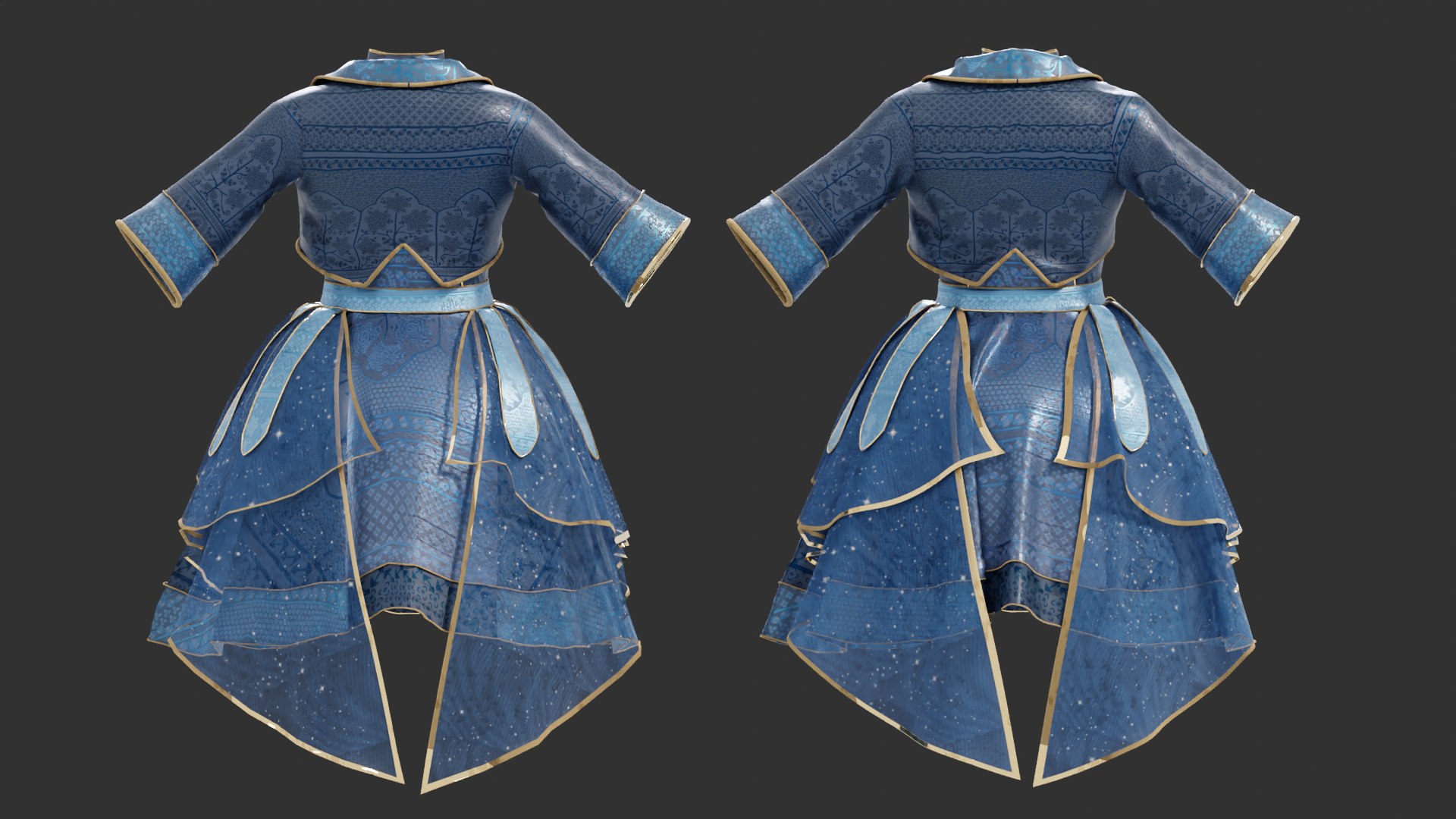 3D Fantasy Dress - TurboSquid 1848210