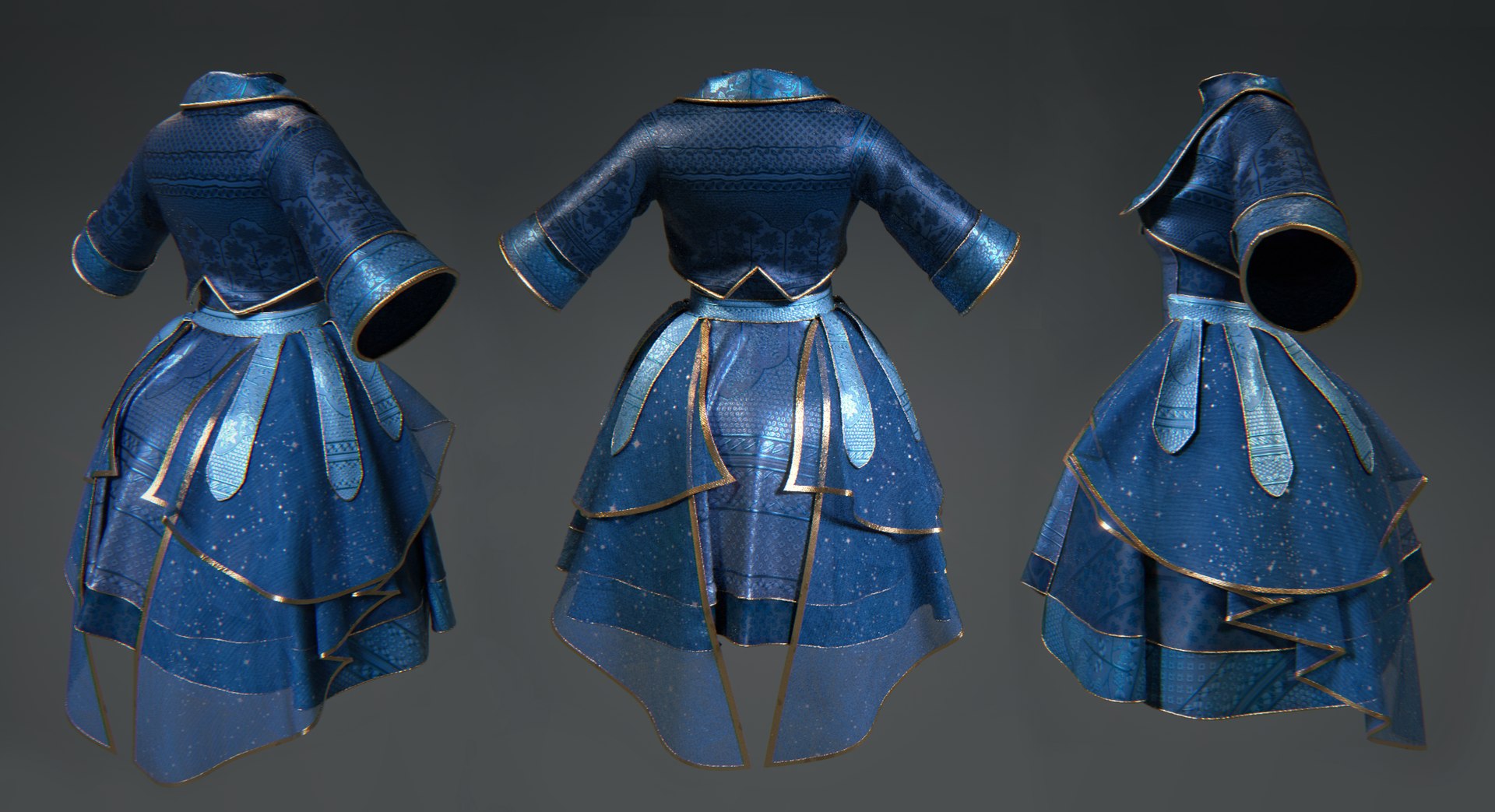 3D Fantasy Dress - TurboSquid 1848210