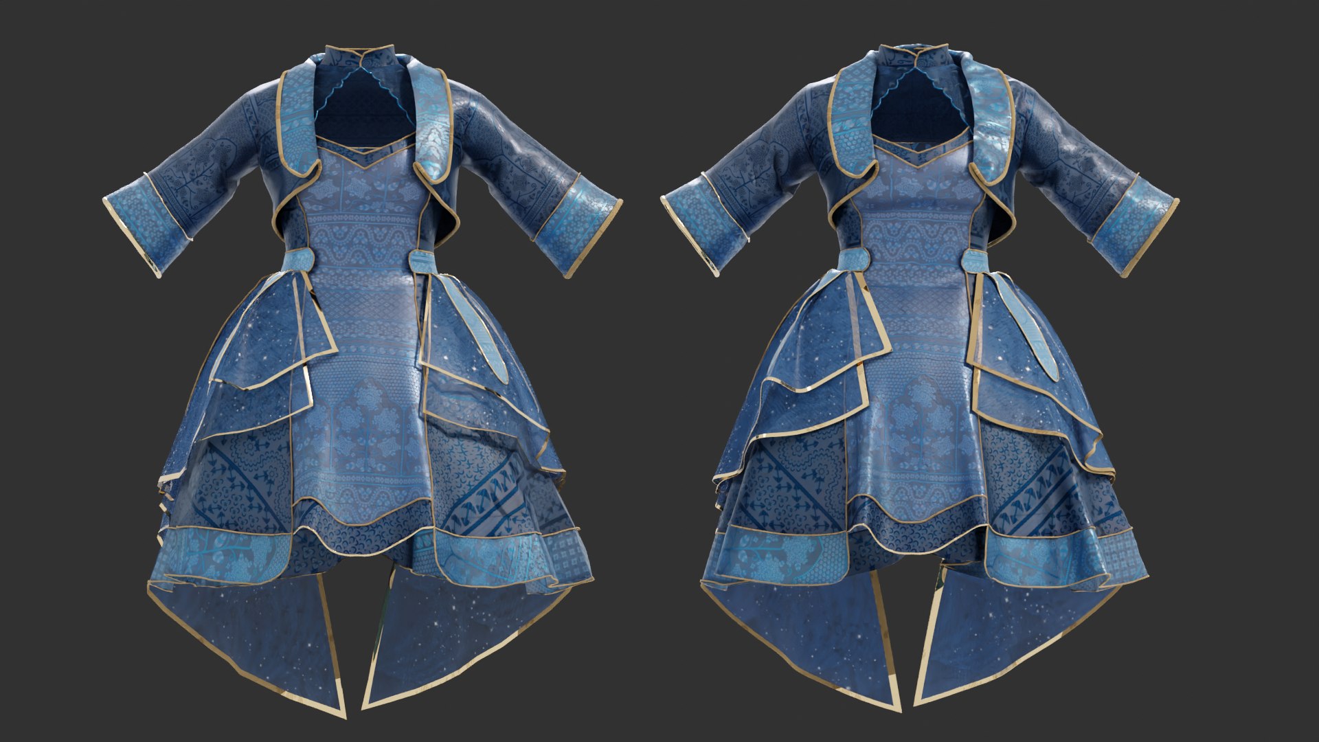 3D Fantasy Dress - TurboSquid 1848210