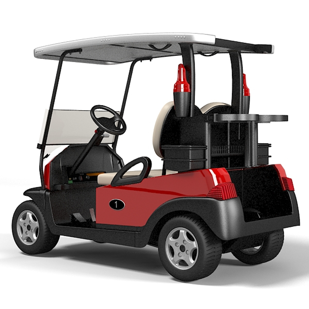 3d model golf car