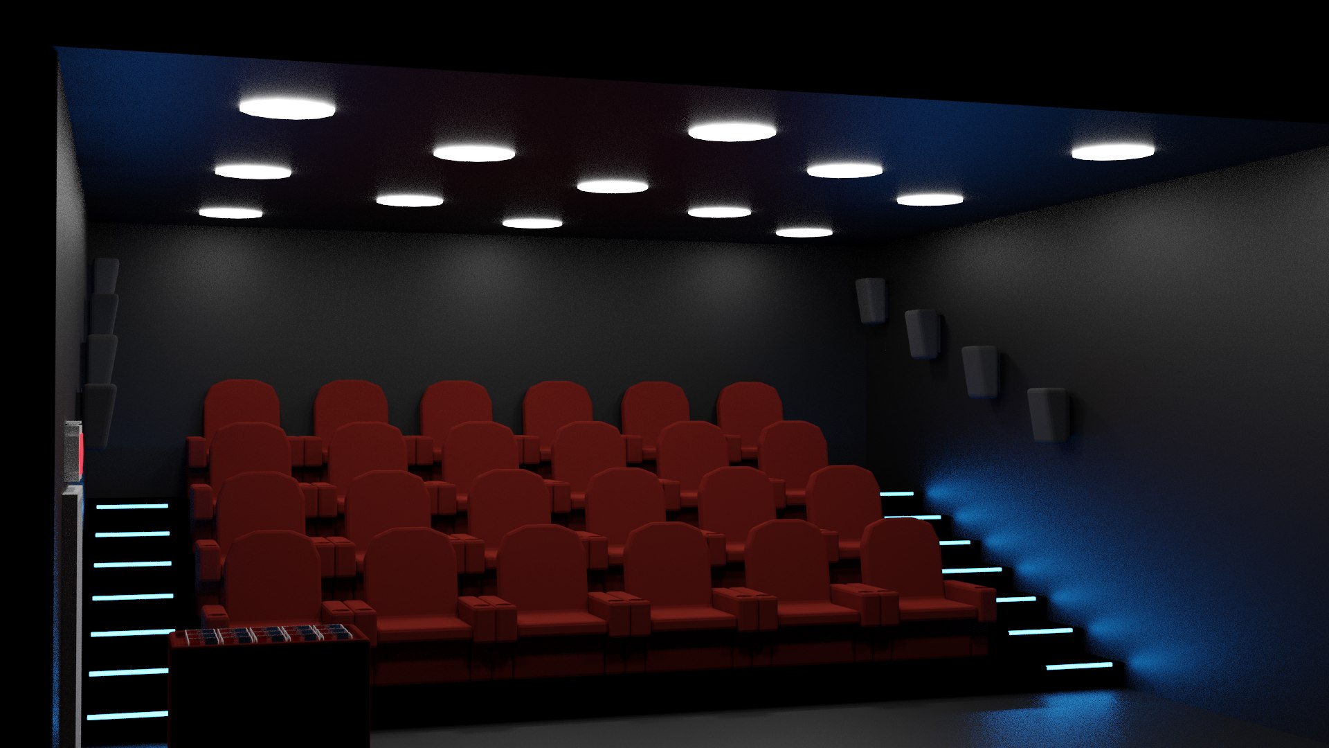 Movie Theater 3D Model - TurboSquid 1669885