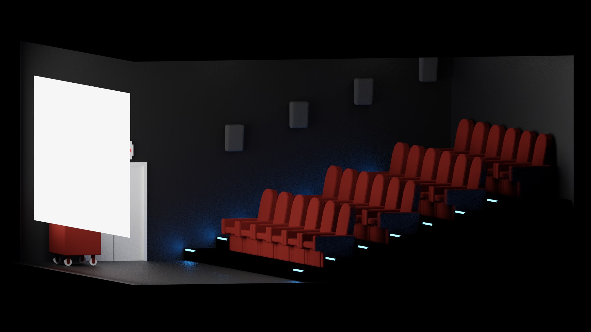 Movie Theater 3D Model - TurboSquid 1669885