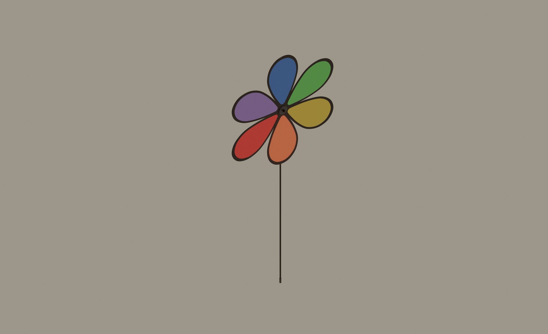 Flower Spinner Model - TurboSquid 2058623