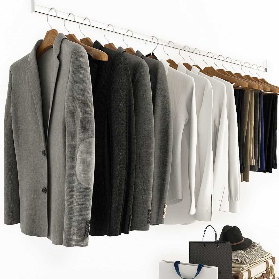Clothing Wardrobe 3D Model - TurboSquid 1301431