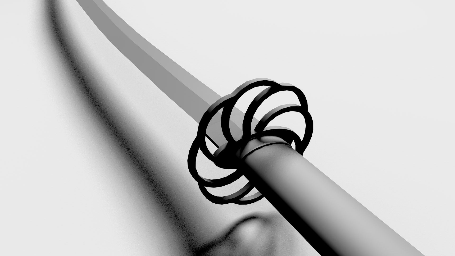 Full-Scale Katana Base Model 3D Model - TurboSquid 2015575