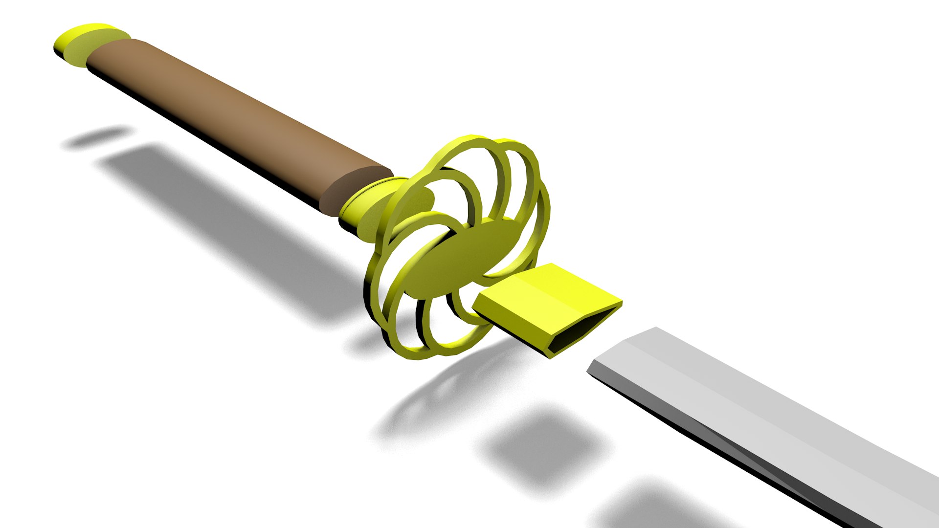 Full-Scale Katana Base Model 3D Model - TurboSquid 2015575