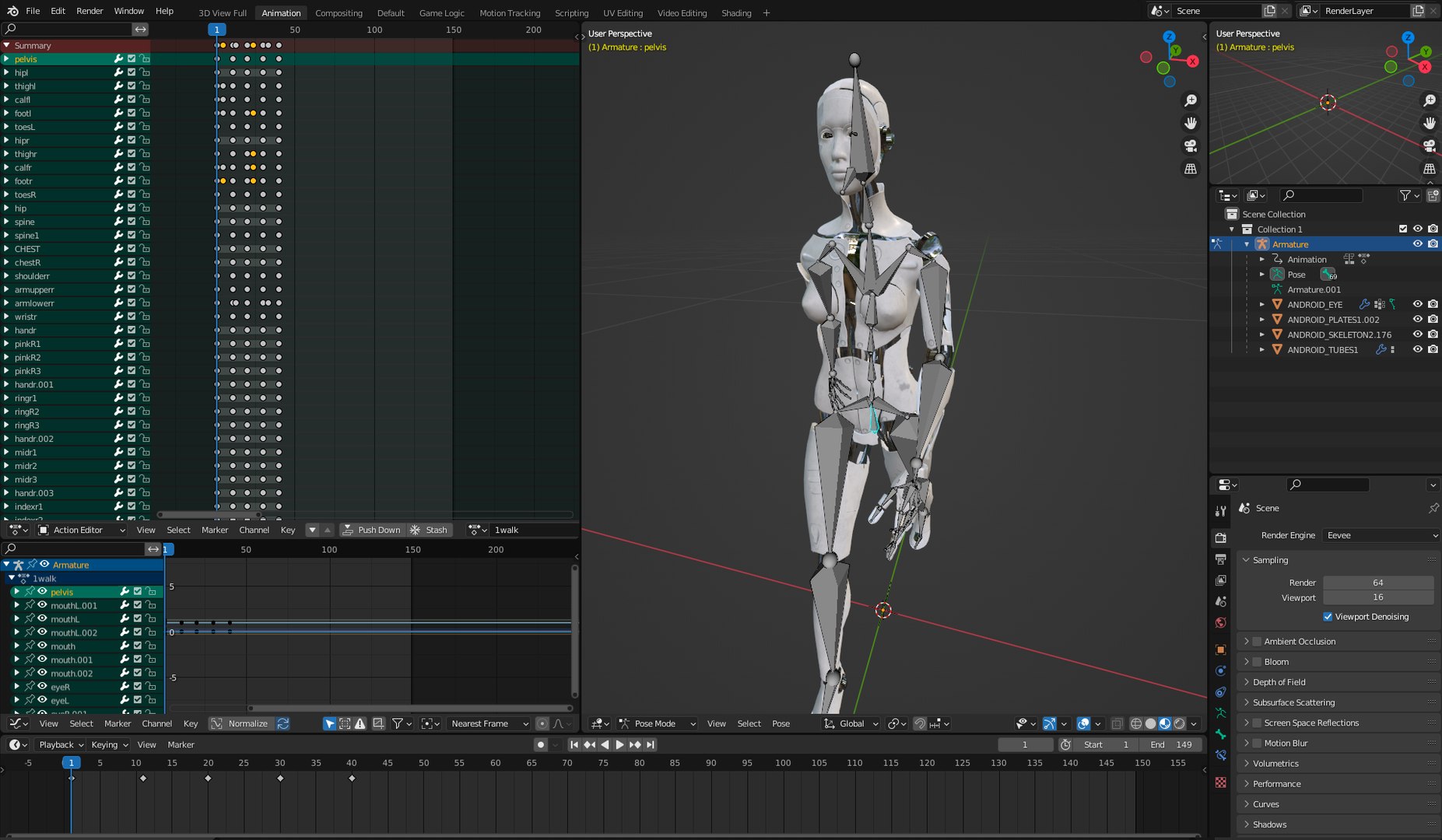 Android Robot Characters 3D Model - TurboSquid 1592828