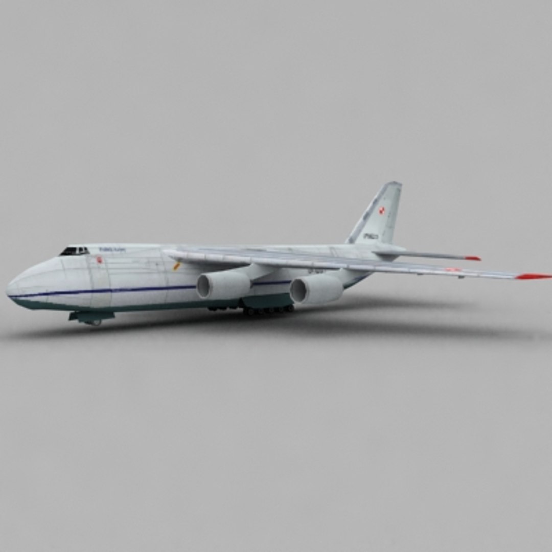124 Antonov An-124 3d Model