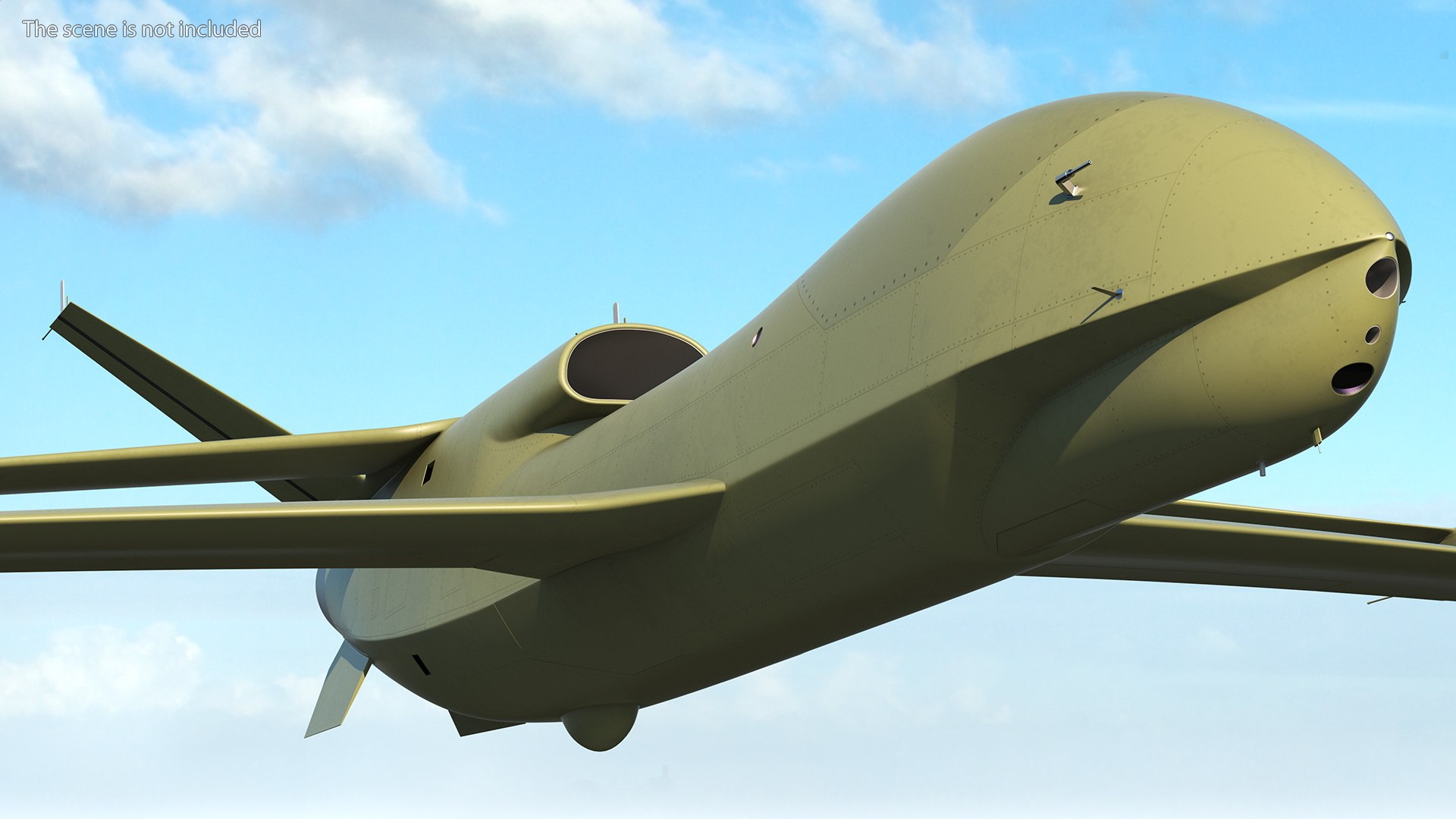 High Altitude Long Endurance Patrol UAV Flight 3D model - TurboSquid ...