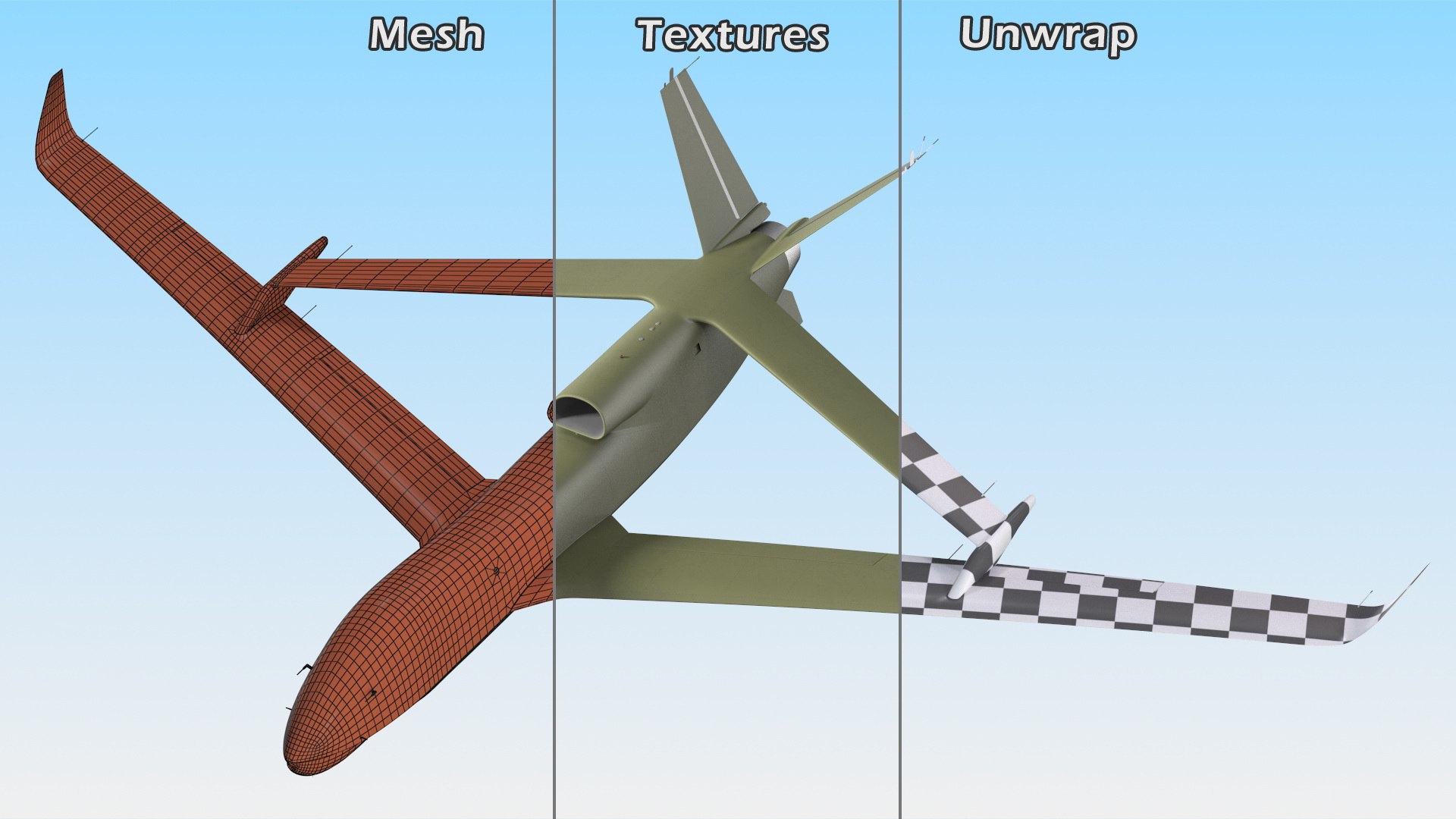 High Altitude Long Endurance Patrol UAV Flight 3D model - TurboSquid ...