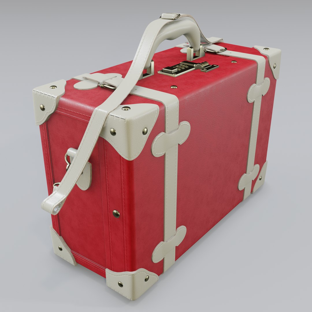 Steamline Lip Print Briefcase Luggage 3D Model - TurboSquid 1835901