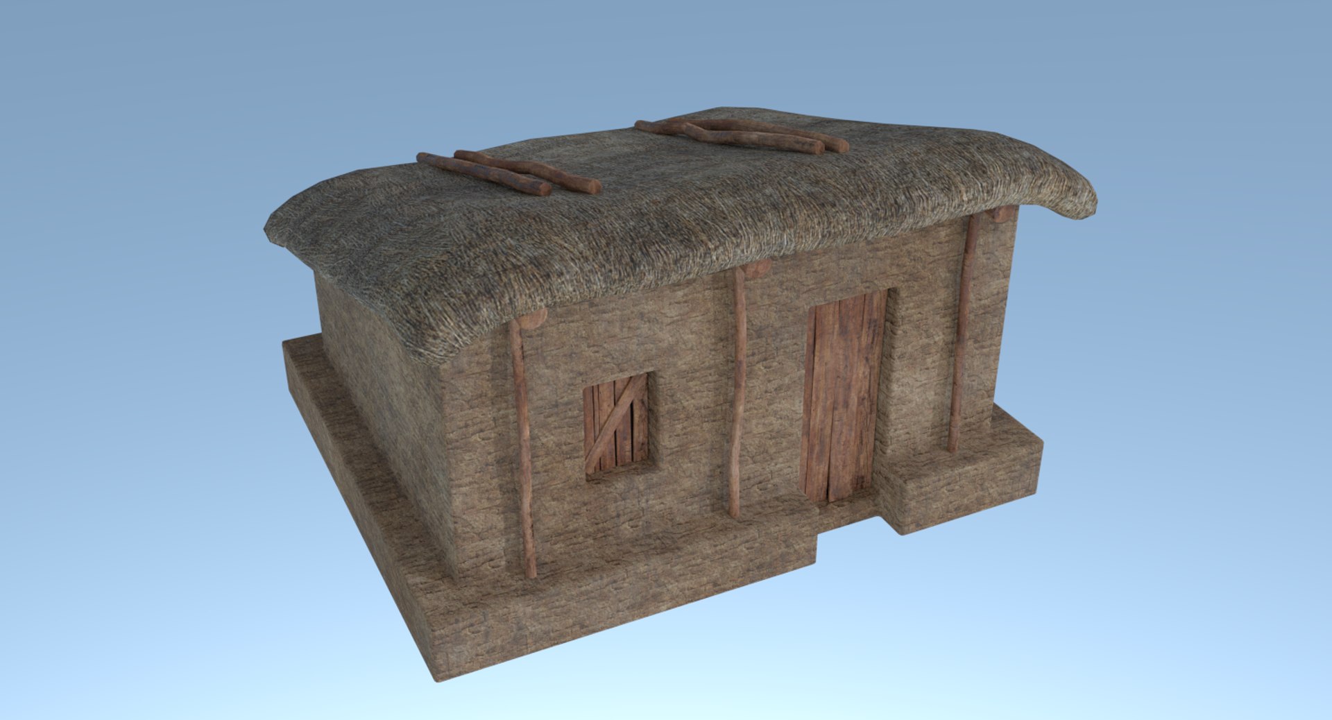 Mud Hut 3 3D Model - TurboSquid 1158682