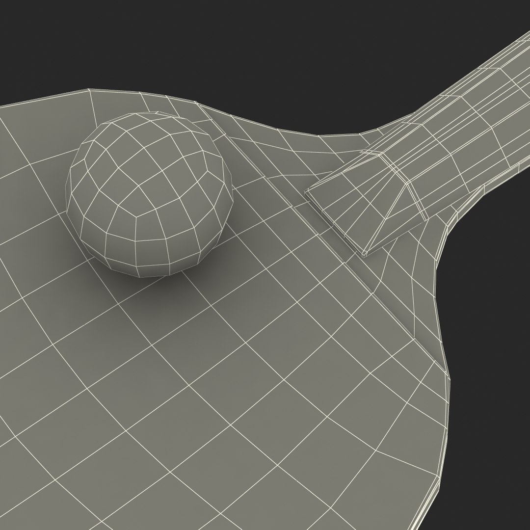 ping pong ball paddle 3d model