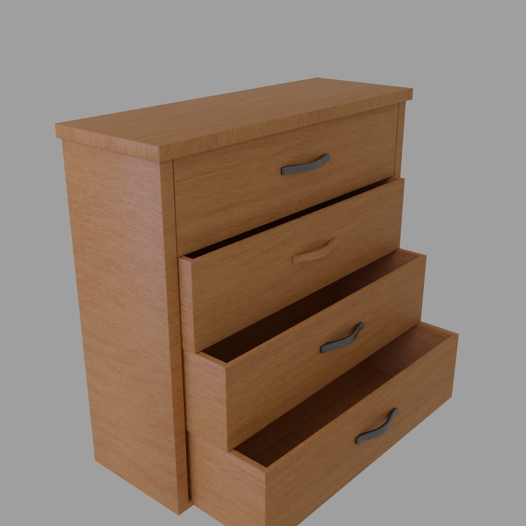 3D Dresser Model - TurboSquid 2015442