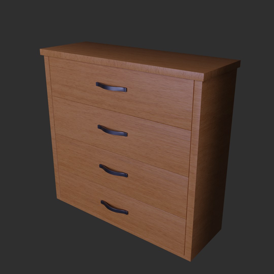 3D Dresser model - TurboSquid 2015442
