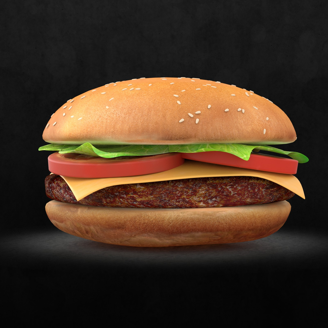 Burger seed bun 3D model - TurboSquid 1174599