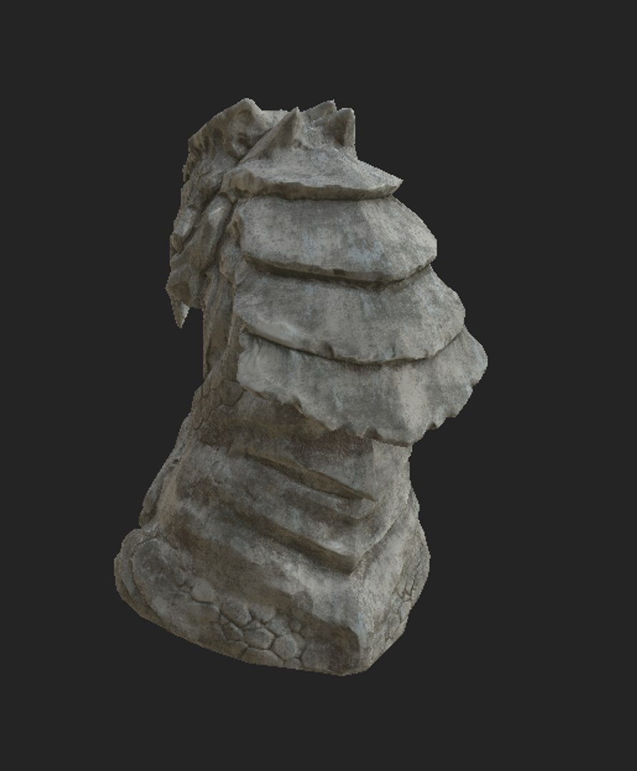 Ready Dragon Statue Pbr 3d Model
