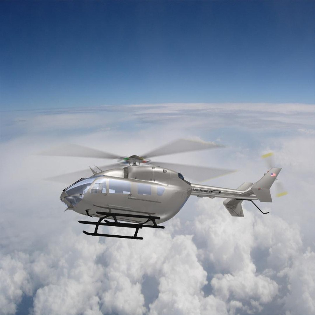 Eurocopter Ec Helicopter Aircraft 3d Model