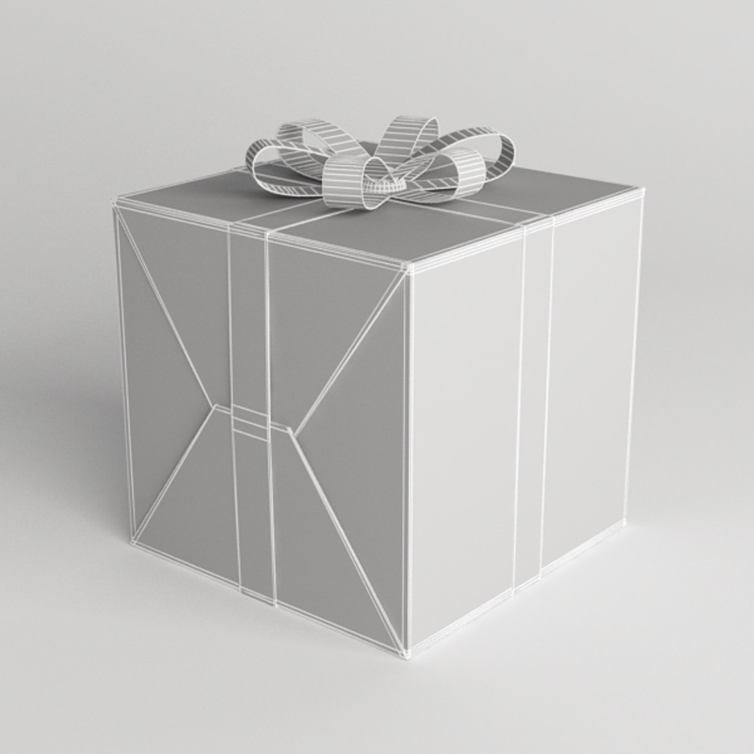 Gift Box 3d Model